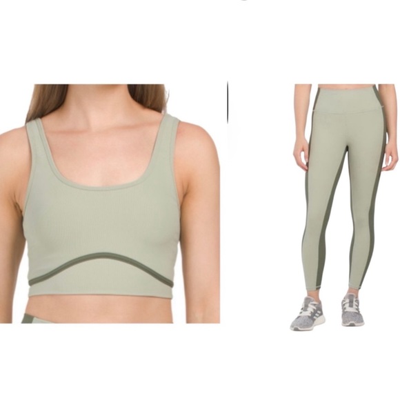 Wilo The Label | Pants & Jumpsuits | Wilo Matching Set Green Contrast ...